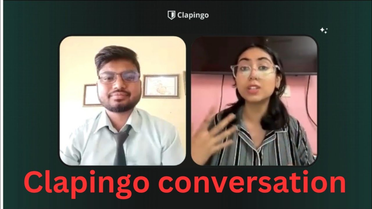 English conversation with clapingo tutor Shambhavi, spoken English ...