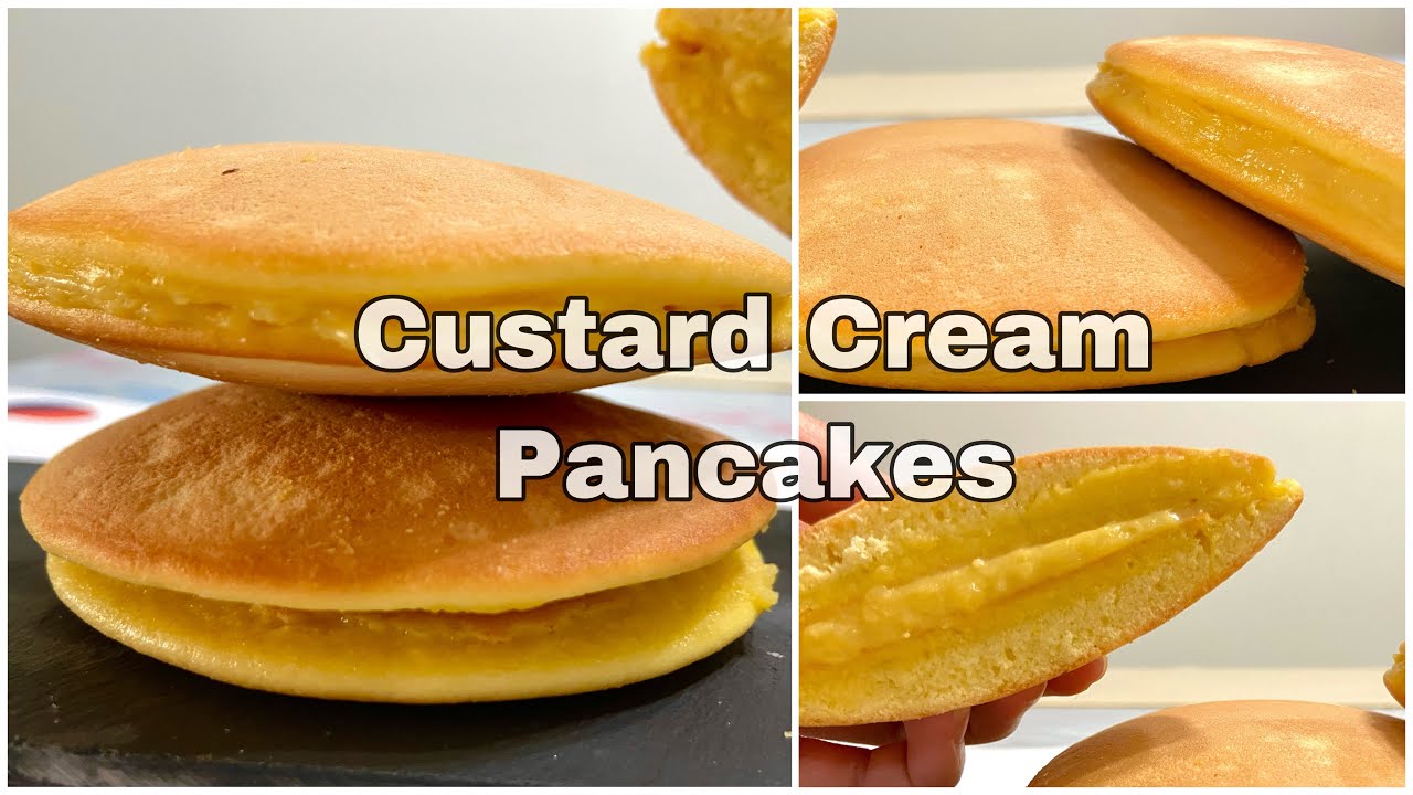 HOW TO MAKE CUSTARD CREAM PANCAKE, SO CREAMY! - YouTube