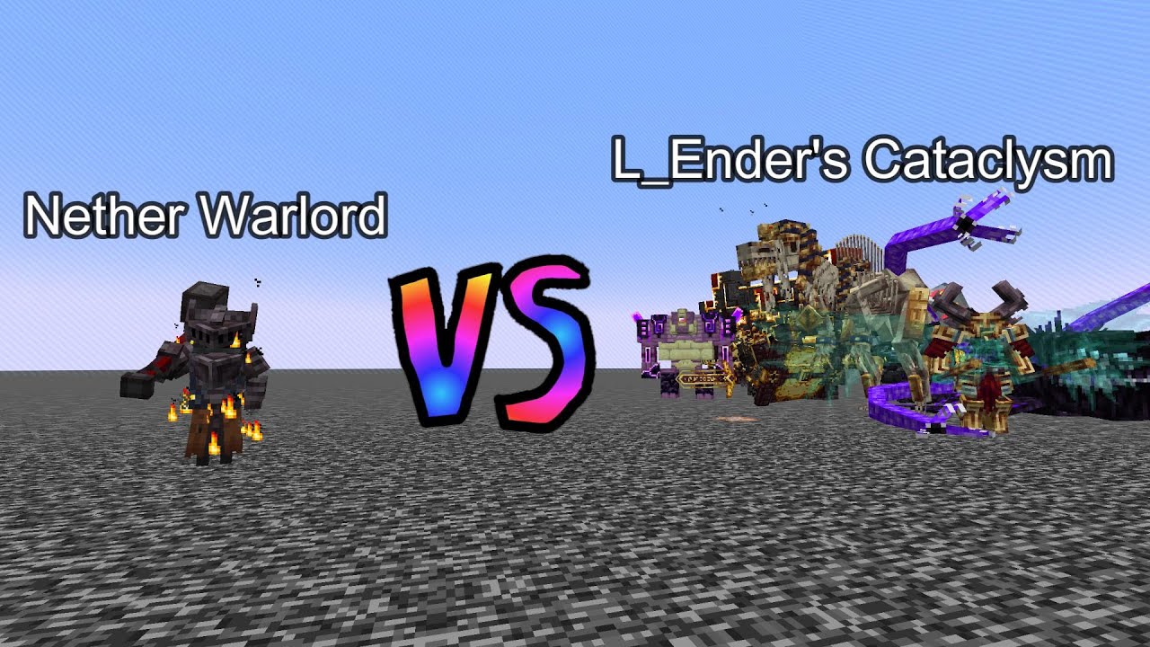 Nether Warlord vs L_Ender's Cataclysm | Minecraft Mob Battle - YouTube