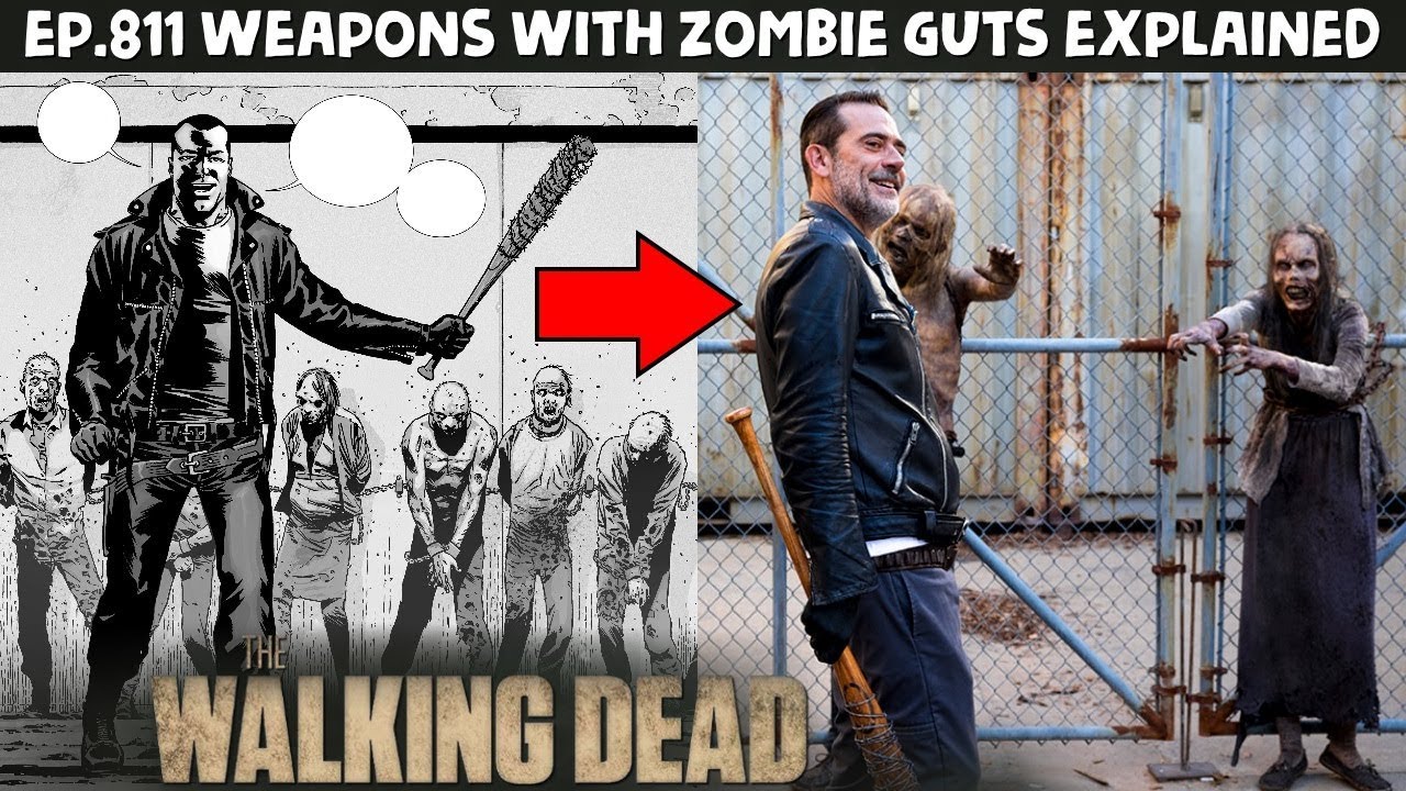 TWD Season 8 Episode 11 - Negan Poisons Weapons With Zombie Guts! - YouTube