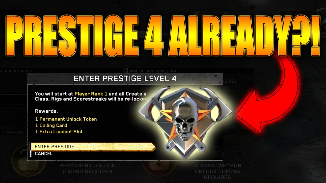 PRESTIGE 4 ALREADY?! INFINITE WARFARE PRESTIGE ICONS, STATS, CLASS ...