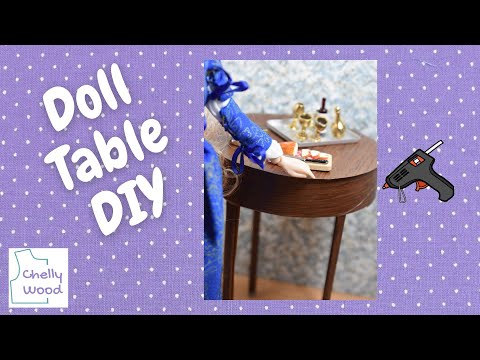 Barbie Table and Chairs: DIY Table Tutorial - YouTube
