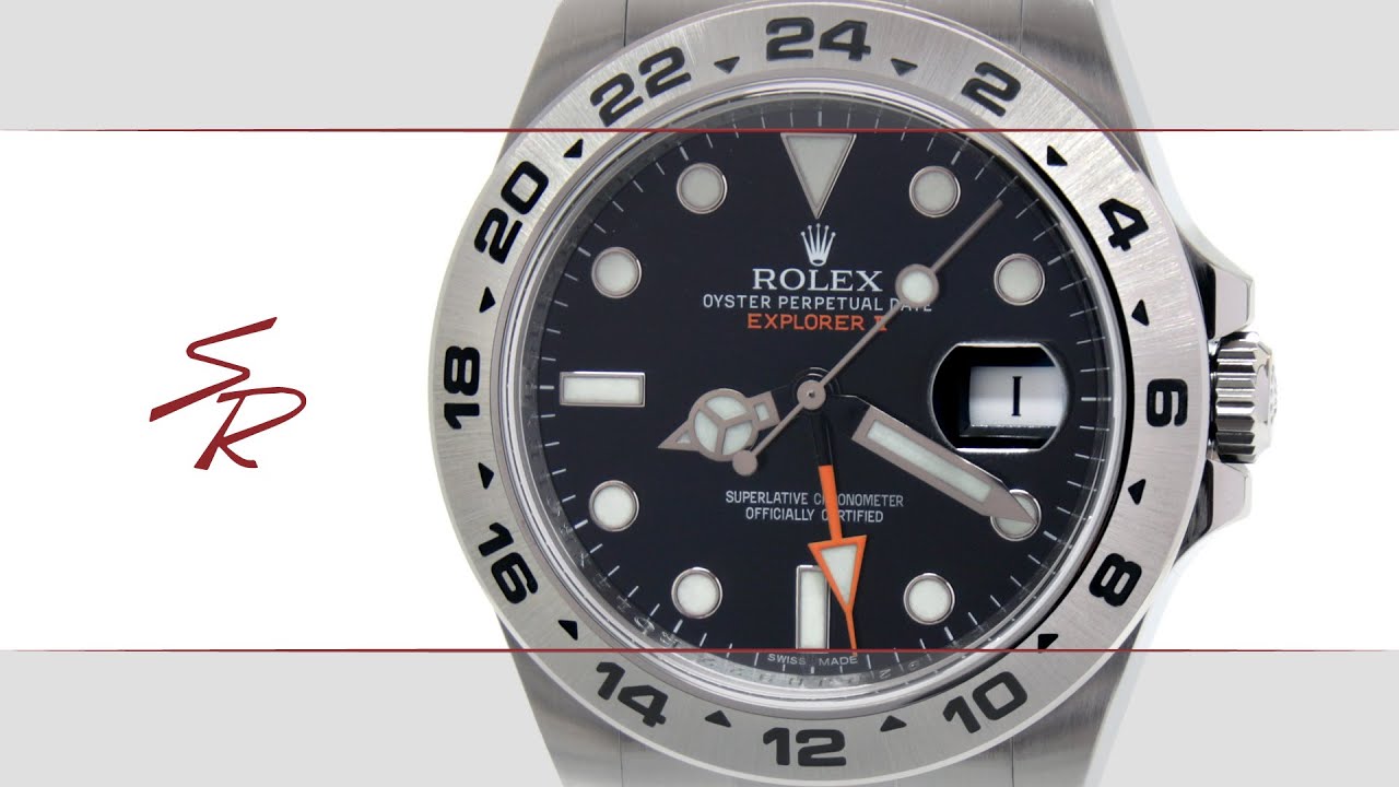 Rolex Explorer II GMT Black 42mm - YouTube