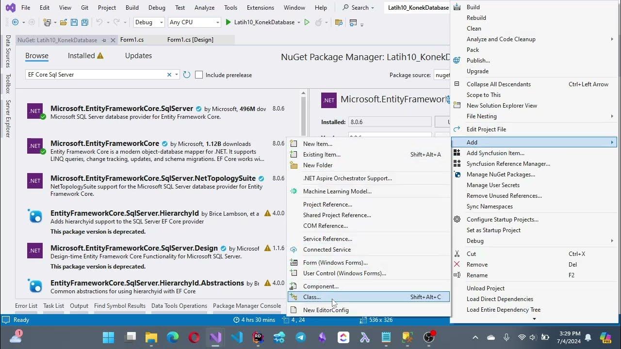 Develop Database App w/ Winform dan EF Core - YouTube
