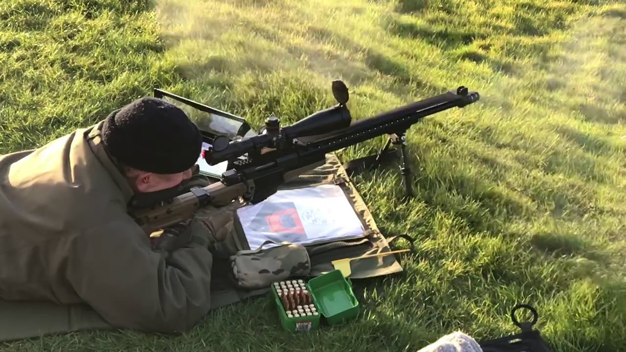 Accuracy International AX .308 Muzzle Brake Slow Motion - YouTube