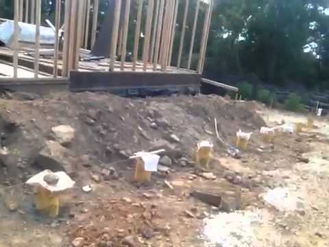 Diy porch piers - YouTube