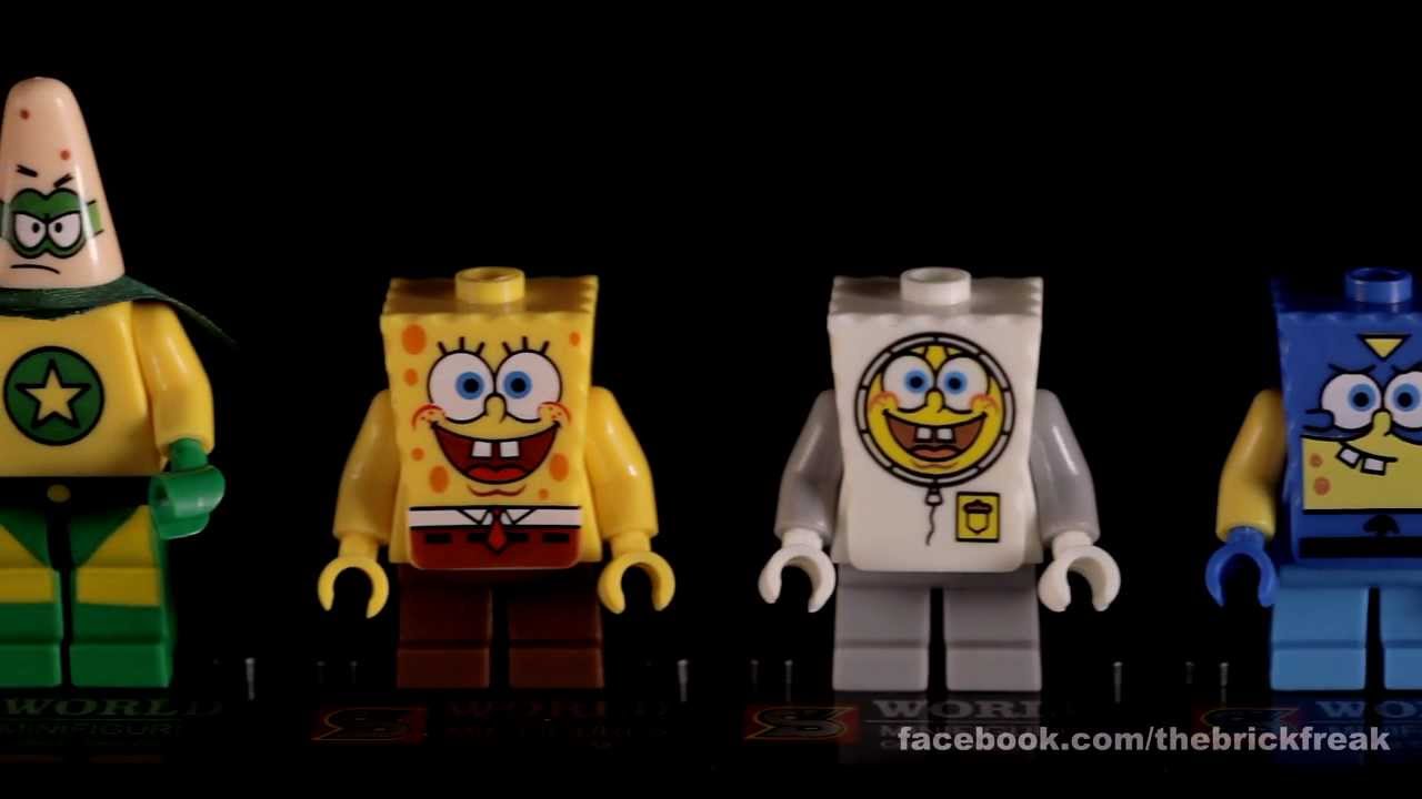 ShengYuan SpongeBob Squarepants Custom Lego Bootleg Minifigures - YouTube