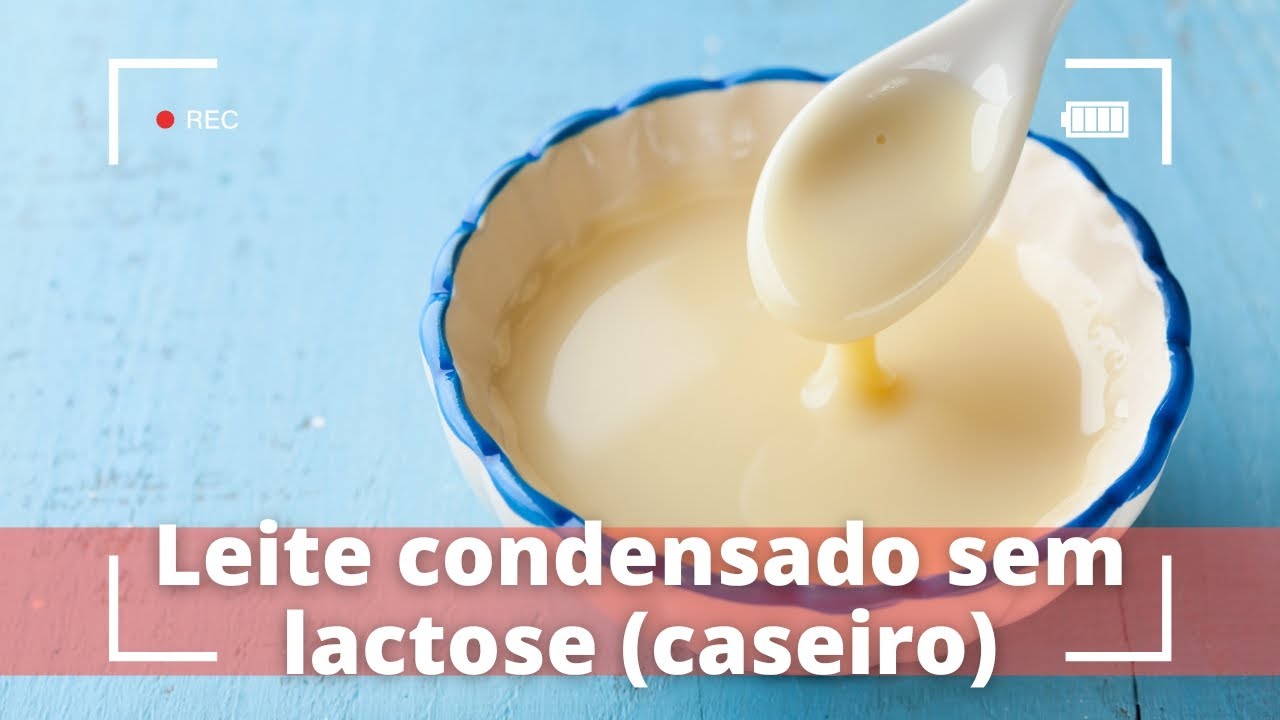 Leite condensado sem lactose | caseiro e sem açúcar - YouTube