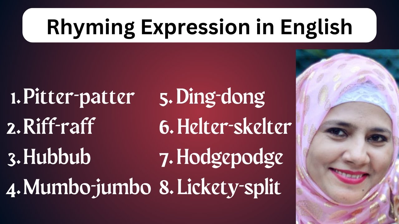 Rhyming Expressions in English You Must Know - YouTube