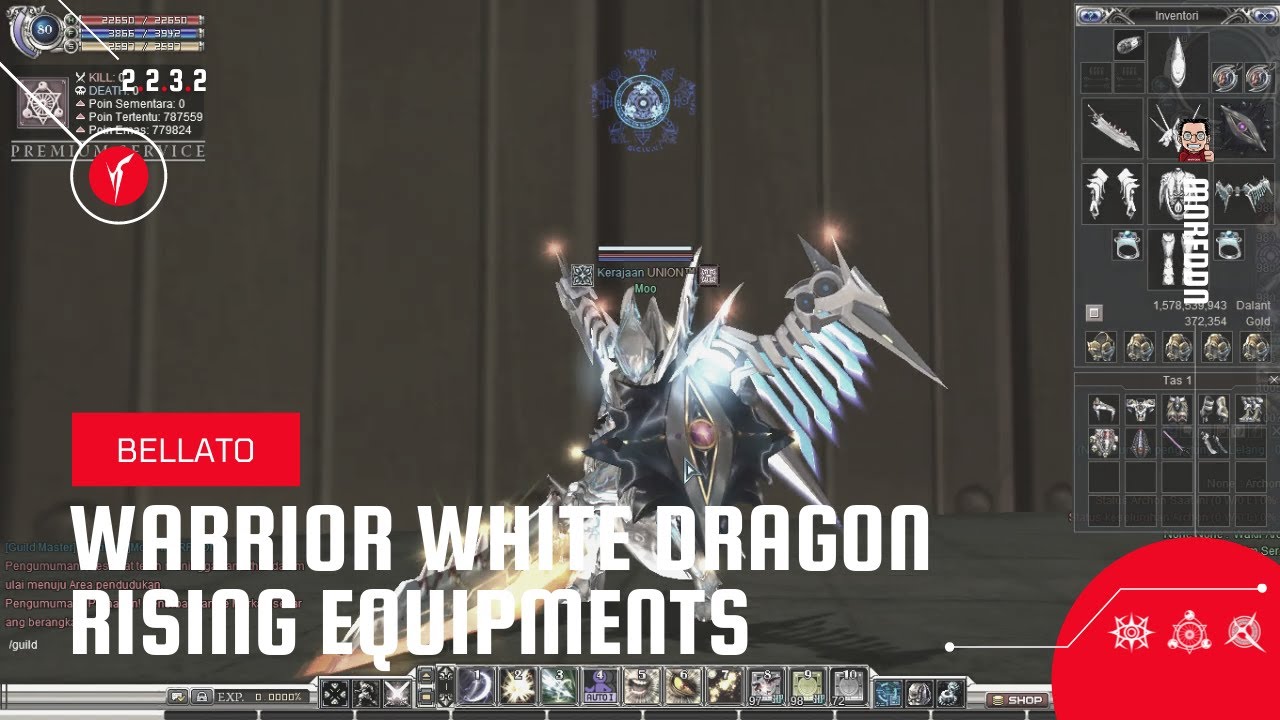 RF OFFLINE 2.2.3.2 with White Dragon Rising Items - Bellato Warrior ...