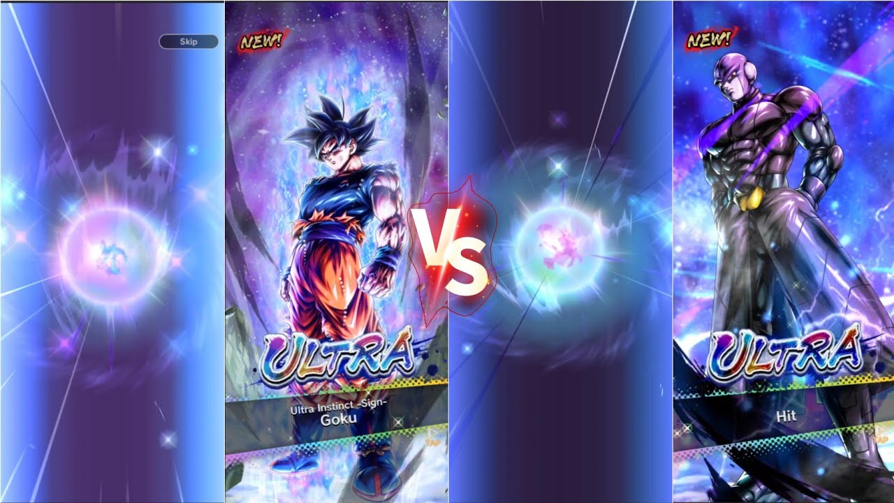 Ultra Instinct Sign Goku Summon Vs Ultra Hit Summon | Dragon Ball ...