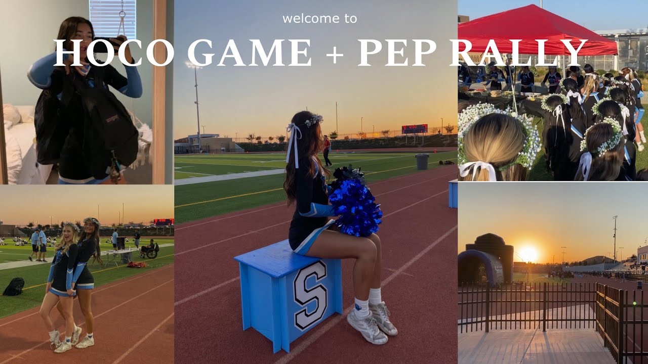 junior year | hoco game + pep rally vlog - YouTube