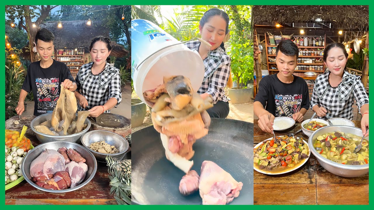 "Beef Tripe, Intestine Unique Recipe" Mommy Chef cook soup, stir fry ...