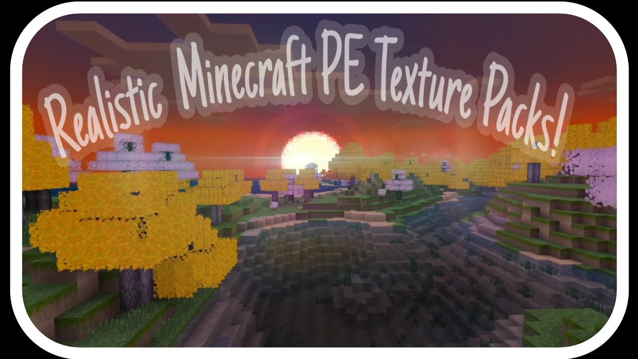 The most REALISTIC Minecraft PE(Bedrock) Texture Pack! - YouTube