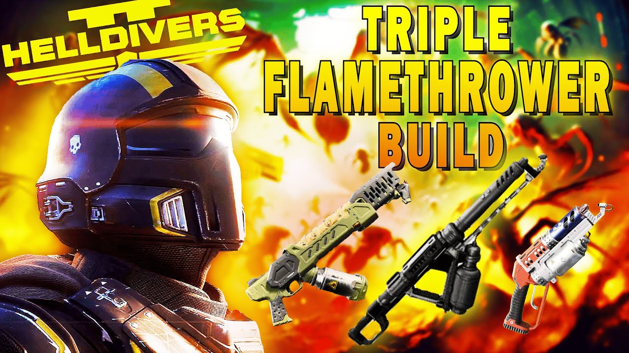 Crazy Triple Flamethrower Loadout | Helldivers 2 - YouTube