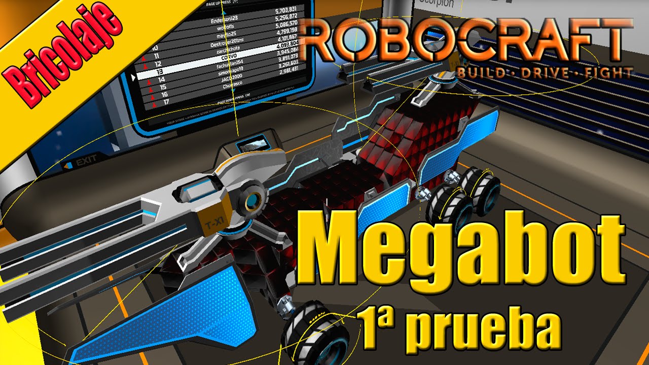 Bricolaje | ROBOCRAFT ESPAÑOL | Megabot | 1ª Prueba - YouTube