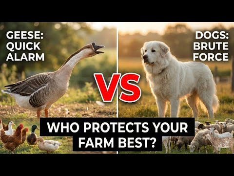 Geese or Guard Dogs? The ultimate guardian for your livestock - YouTube