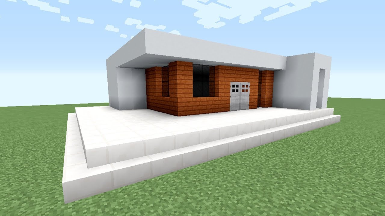 Minecraft - Small Modern House Building - YouTube