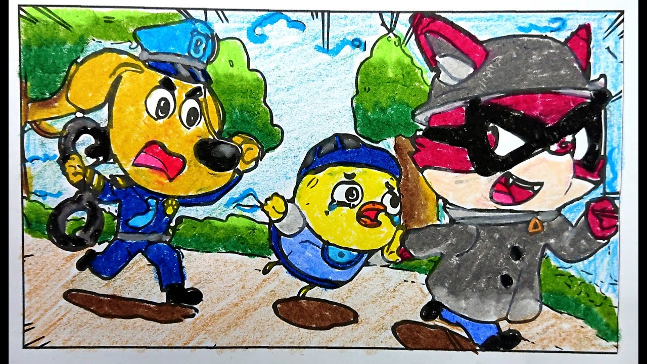 Sheriff Labrador finding the Missing Baby | Sheriff Labrador coloring ...