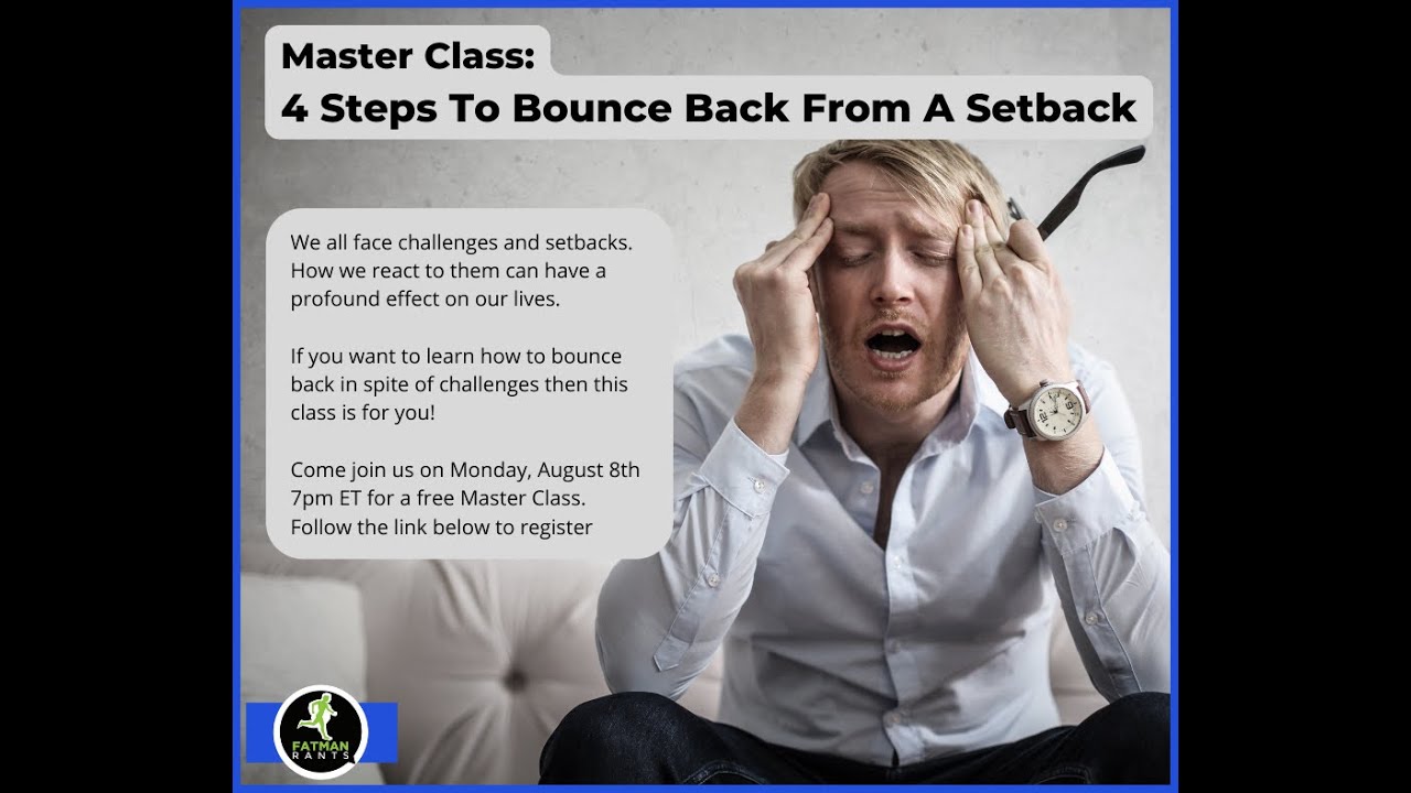 How To Bounce Back From A Setback - YouTube