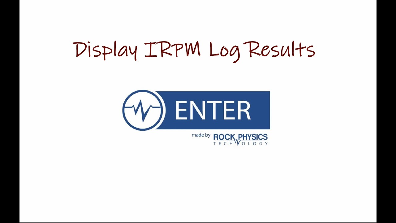 Display Results from IRPM on Well Logs - YouTube