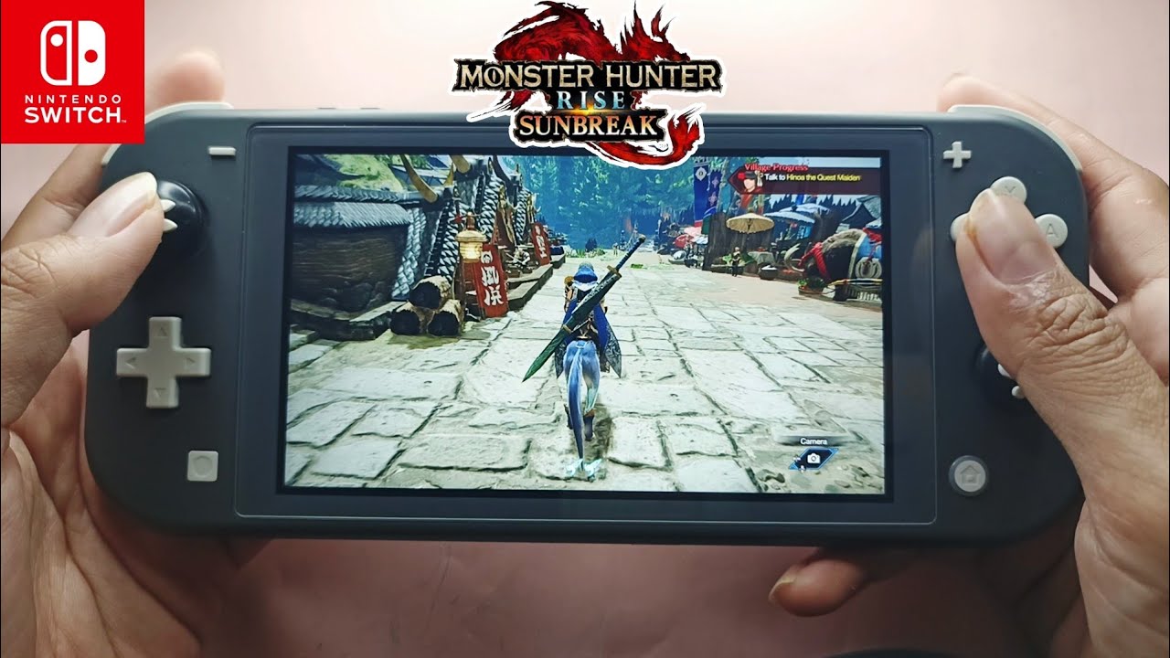 Monster Hunter Rise Sunbreak Gameplay Nintendo Switch Lite - YouTube
