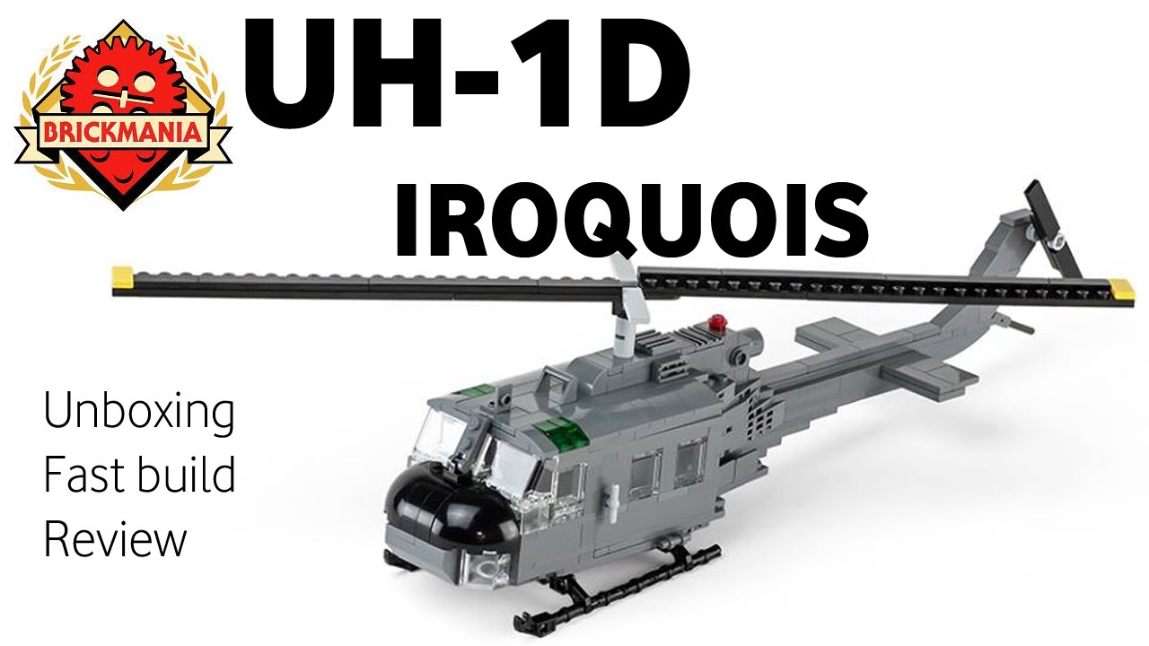 BRICKMANIA review | UH-1D "Huey" Vietnam helicopter | LEGO | SUB ENG ...