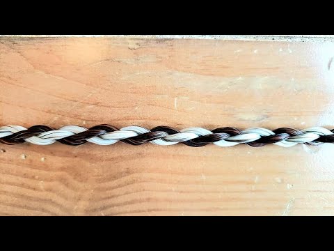 How to Braid a 4 Strand Round Braid - YouTube
