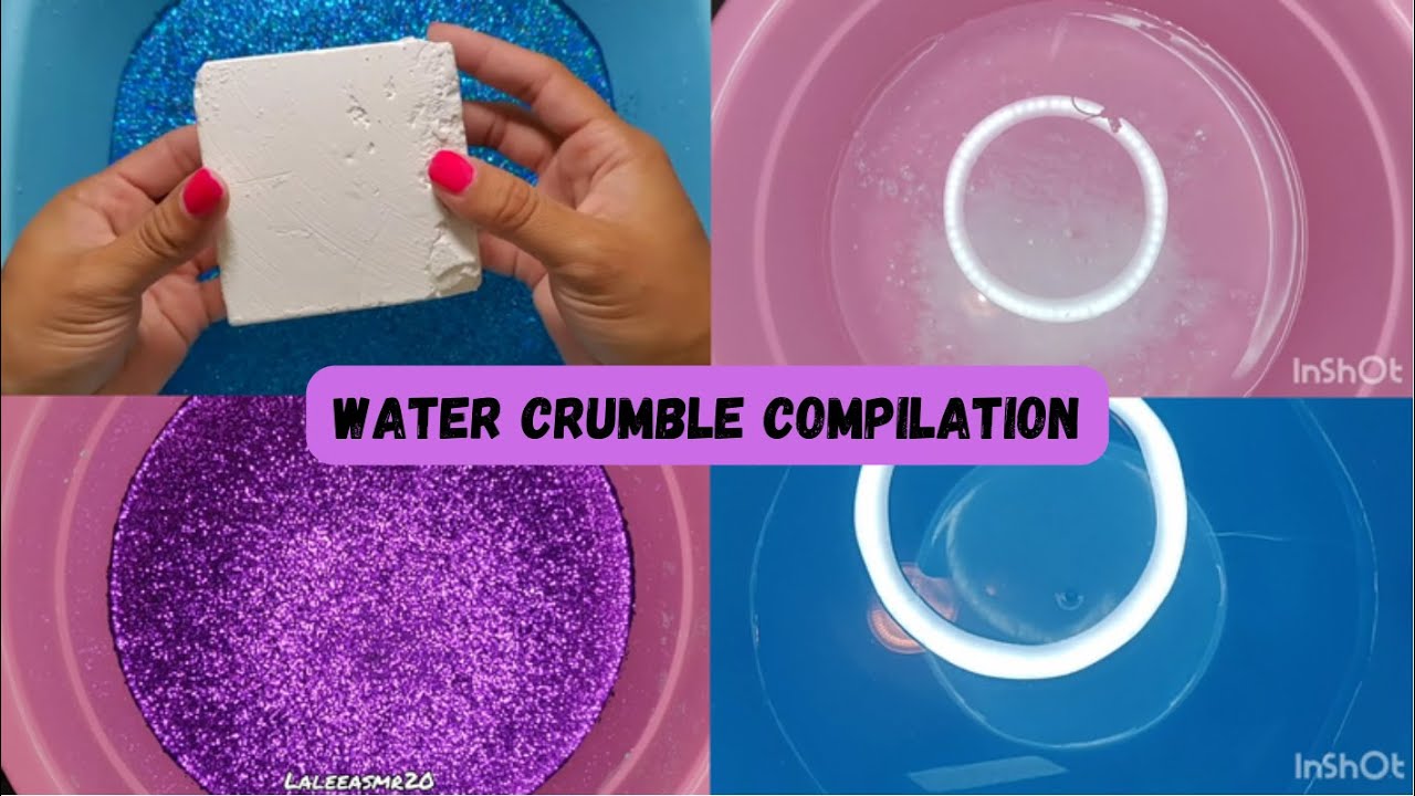 25+ Fluffy Block Water Crumble Compilation Edit | ASMR - YouTube