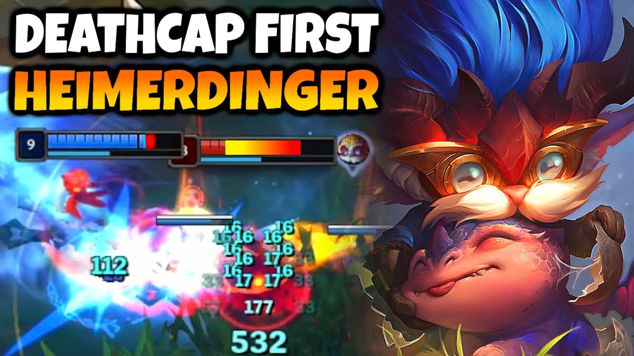 Deathcap first item Heimerdinger is a legitimate strategy - YouTube