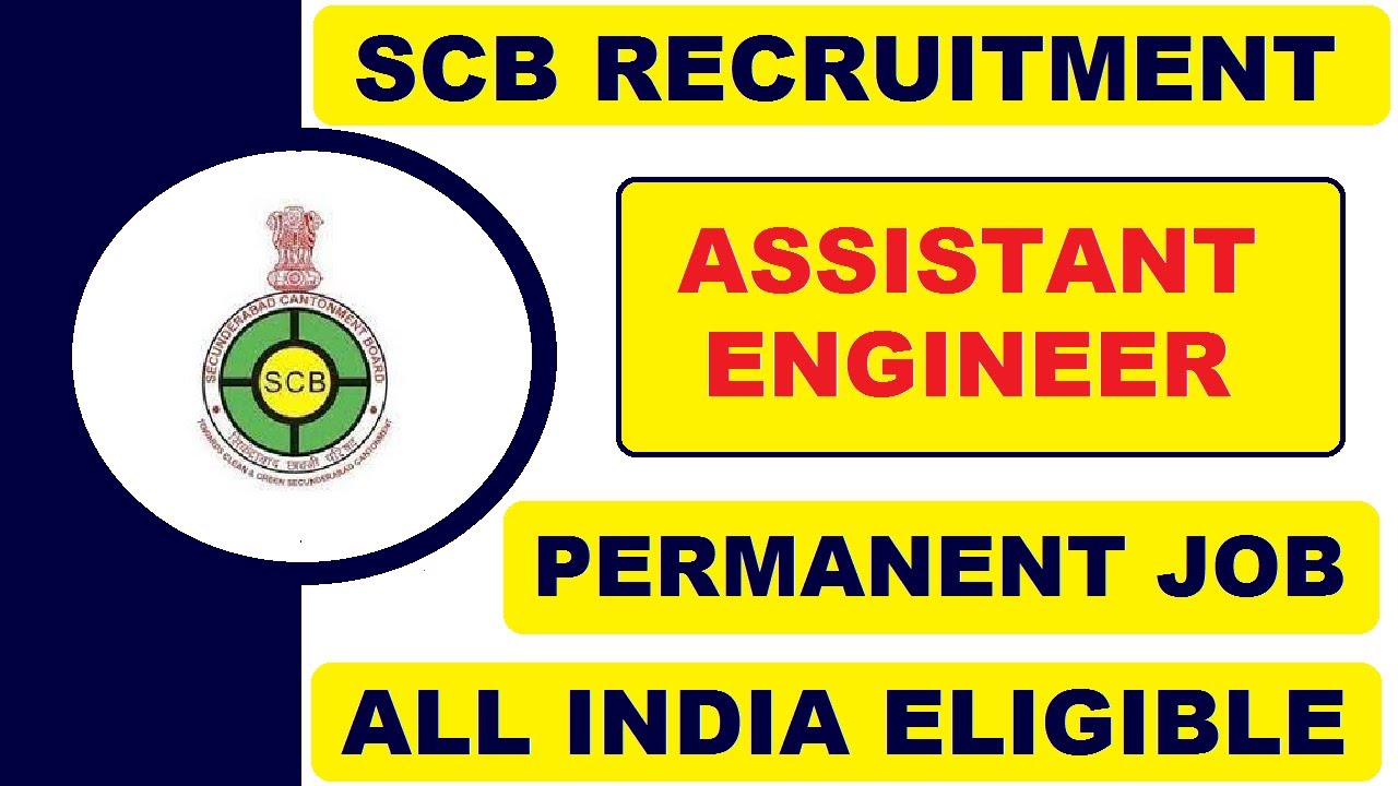 SCB Recruitment for Assistant Engineer 2021 || Permanent Job || Latest ...