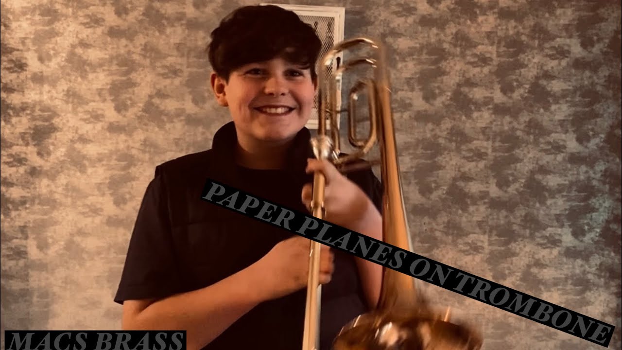 PAPER PLANES ON TROMBONE - YouTube