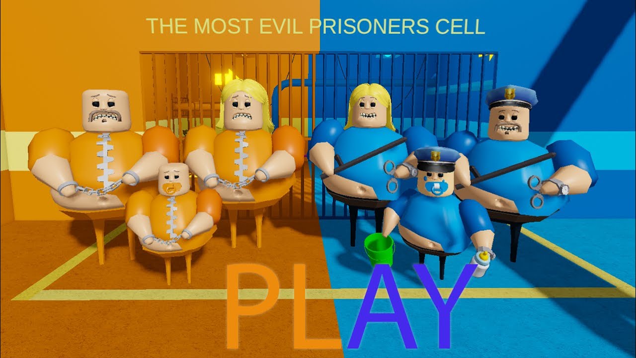 PRISONER'S FAMILY VS BARRY'S FAMILY! SCARY OBBY #roblox - YouTube
