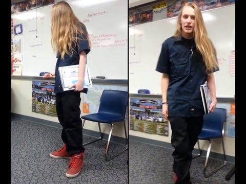Jeff Bliss, a High School student gives a lesson to his teacher at ...