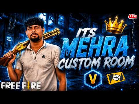🔴Live Free Fire Only Custom Room 🔥 Pc vs Mobile | its Mehra #freefireindia #garenafreefire