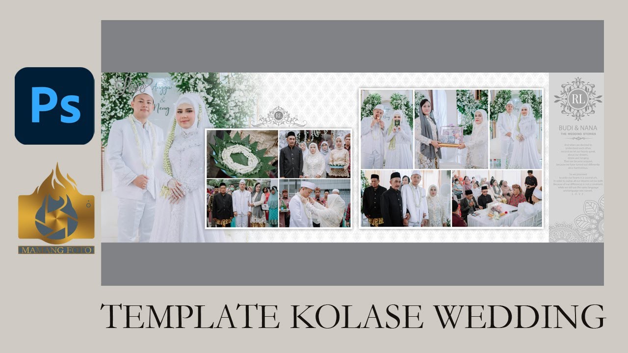Free Template Kolase Wedding | Layout Kolase Pernikahan 2025 - YouTube