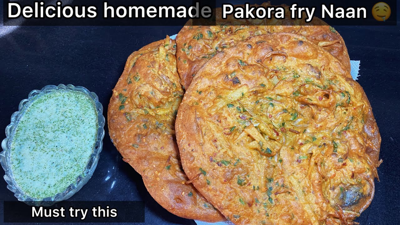 Pakora Fry Naan 🫓 | Recipe | Bazar style | fry Naan | with green ...
