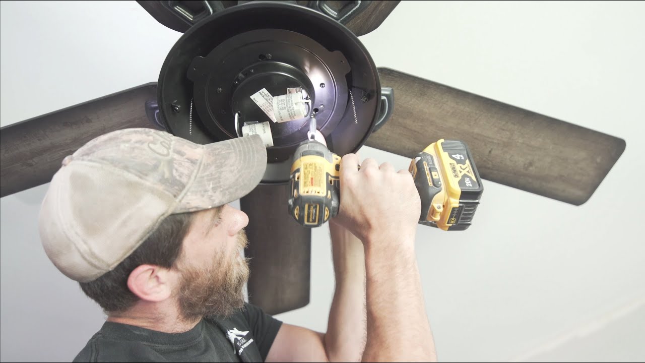 How to Install a Hunter Fan the RIGHT Way | Hunter 59135 - YouTube