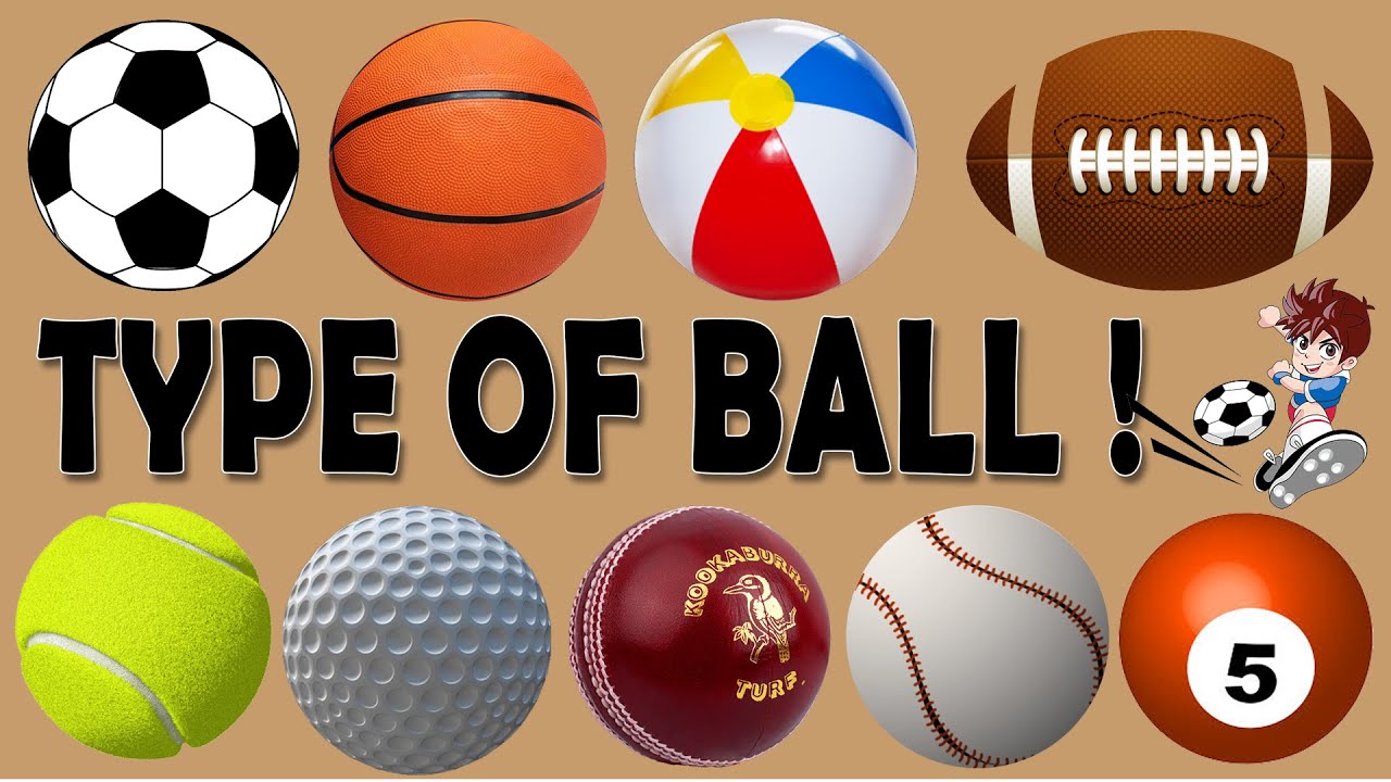 Different types of balls Name | 50 प्रकार की गेंदें | Ball Vocabulary ...
