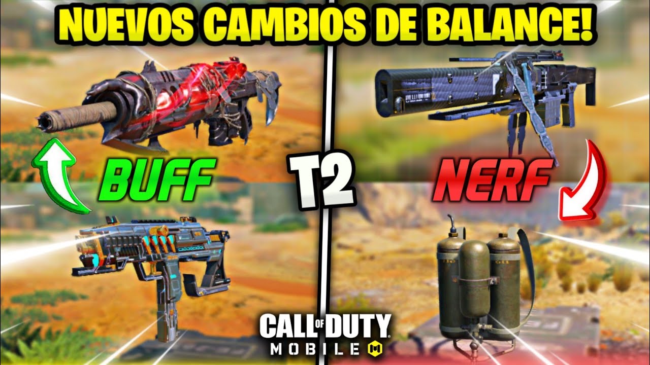 TODOS LOS NUEVOS CAMBIOS DE BALANCE EN LA TEMPORADA 2 DE COD MOBILE ...