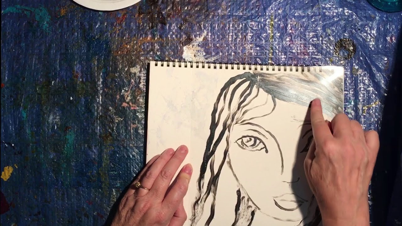 Monoprint || Quick Easy Demo - YouTube