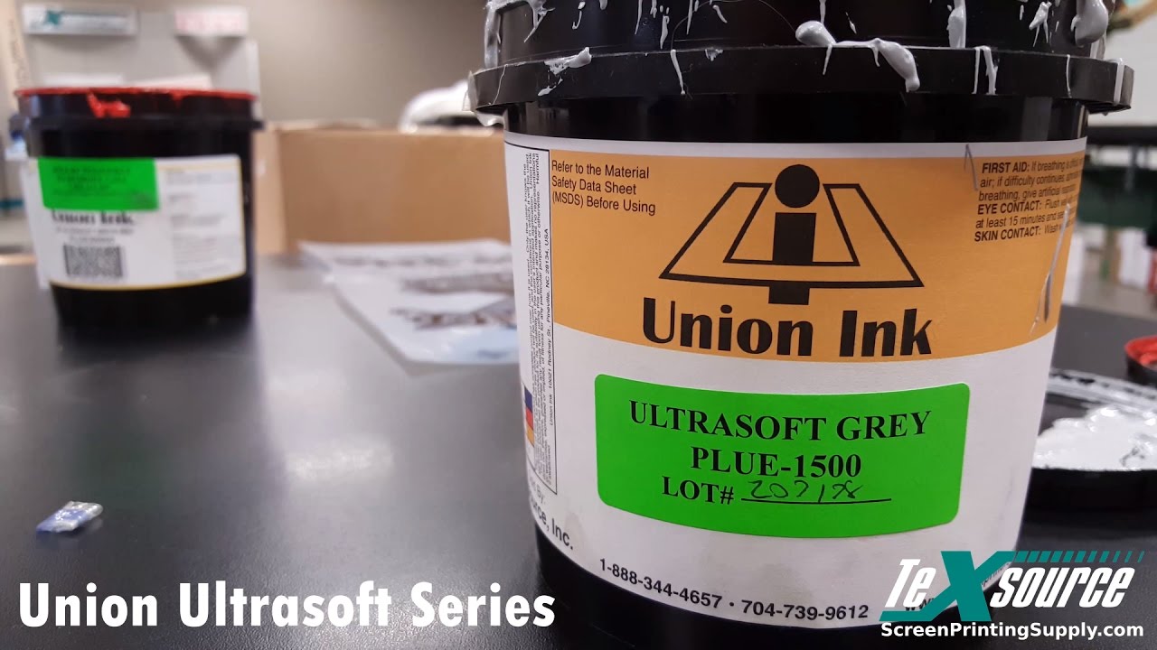 Union Ultrasoft Plastisol Ink Demonstration - YouTube