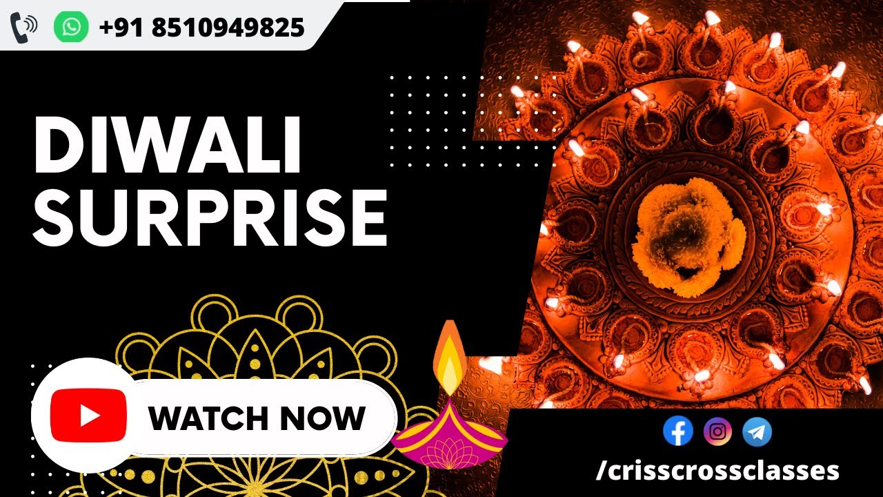 Diwali Surprise By Criss Cross Classes - YouTube