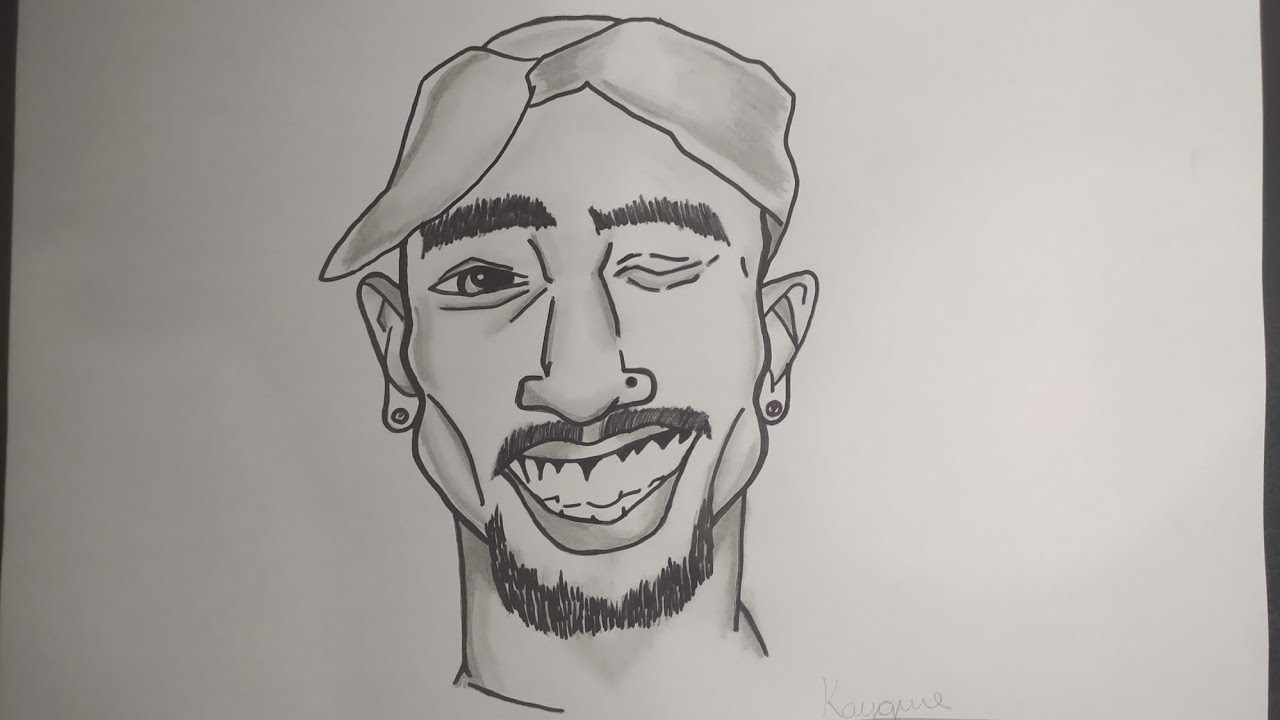 DESENHO DO Tupac Shakur _2Pac HIP HOP - YouTube