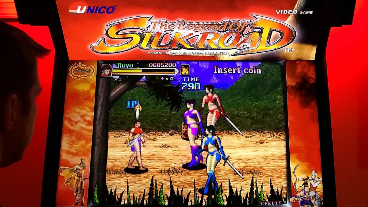 The Legend of Silkroad Arcade Cabinet MAME Playthrough w/ Hypermarquee ...