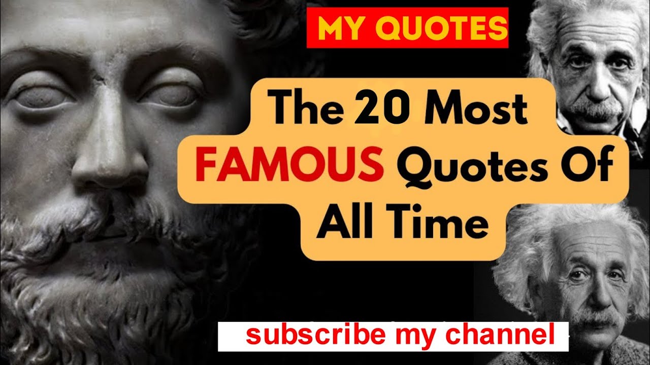 The 10 Most Famous Quotes of All Time /quotes life ️ - YouTube