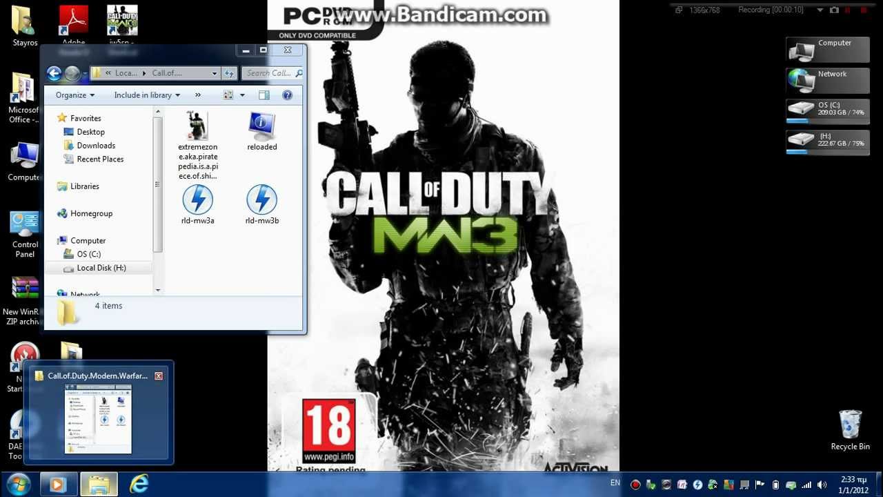 How to install Call of Duty MW3 (PC game) - YouTube