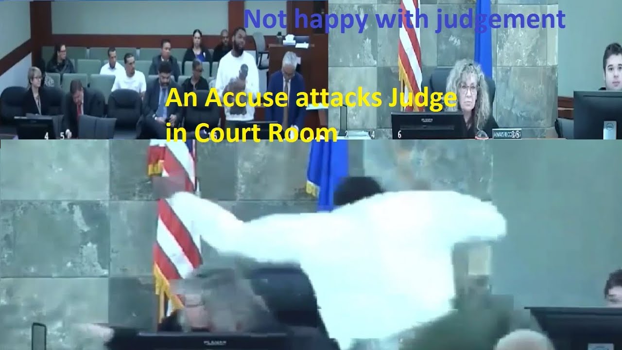 Viral Video | #Judge attacked by Convict in Court Room #Las Vegas #USA ...