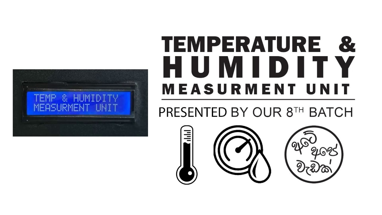 Temperature and humidity measurement unit - YouTube