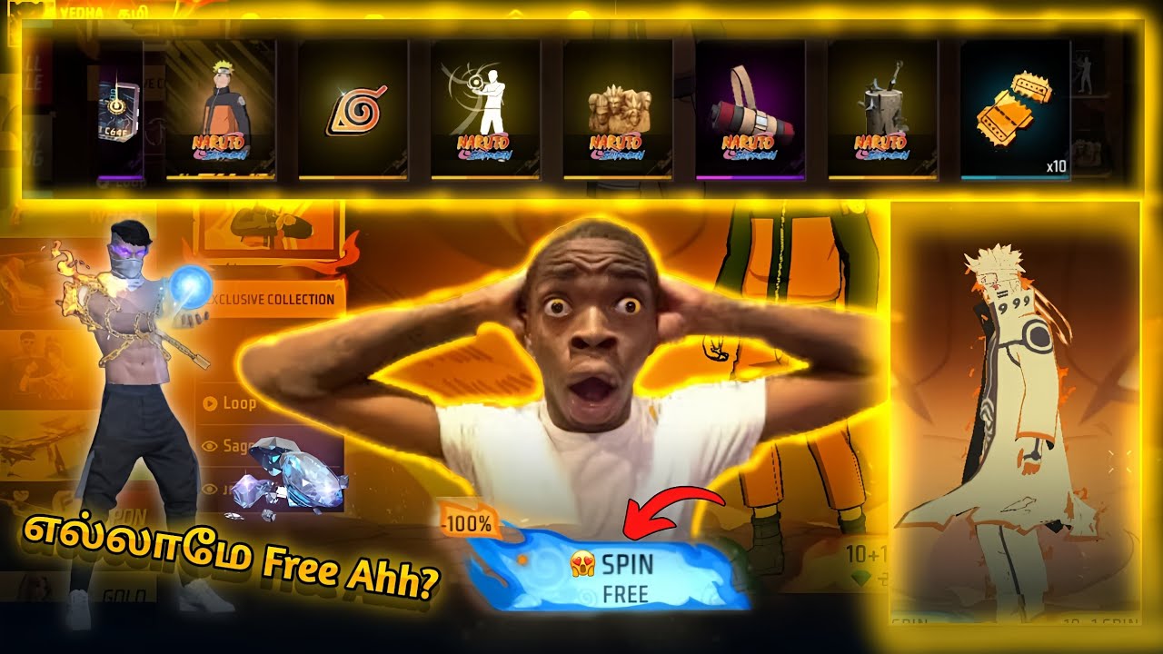 🤯 Naruto Bundle Free Ahh ? // #tamil #freefire #freefireclips #trending #garenafreefire #ff ...